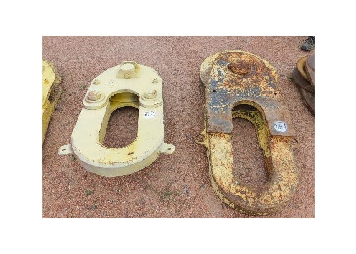 (2) 250T Raising Line Becket 1- 54″”L x 23’W w/26″” Sheave, 1-46″”L x ...